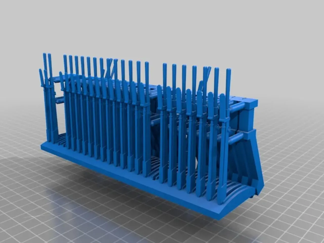 Signal box lever frame (25 levers) by Fen End Pit | Download free STL ...