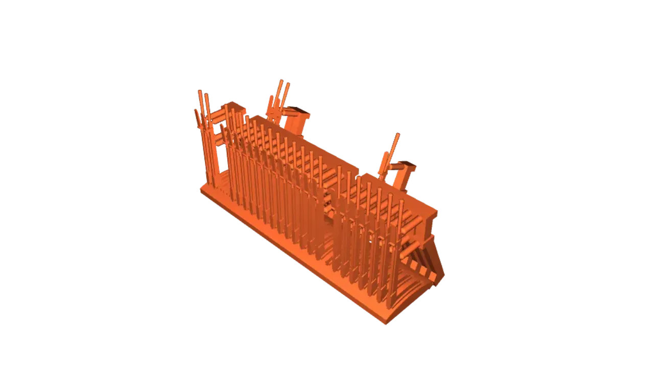 Signal box lever frame (25 levers) by Fen End Pit | Download free STL ...