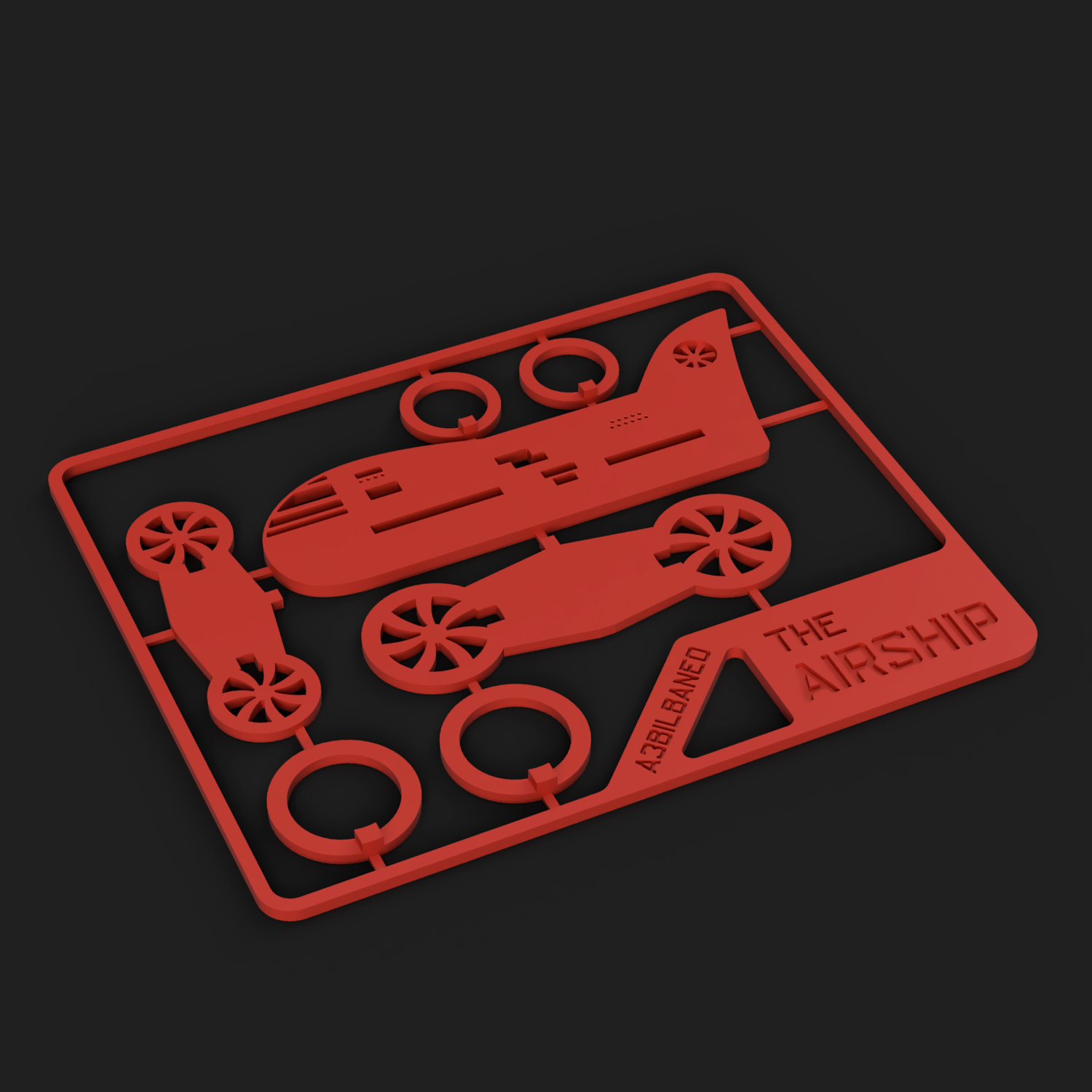 Among Us airship kit card by A3bilbaNEO | Download free STL model ...