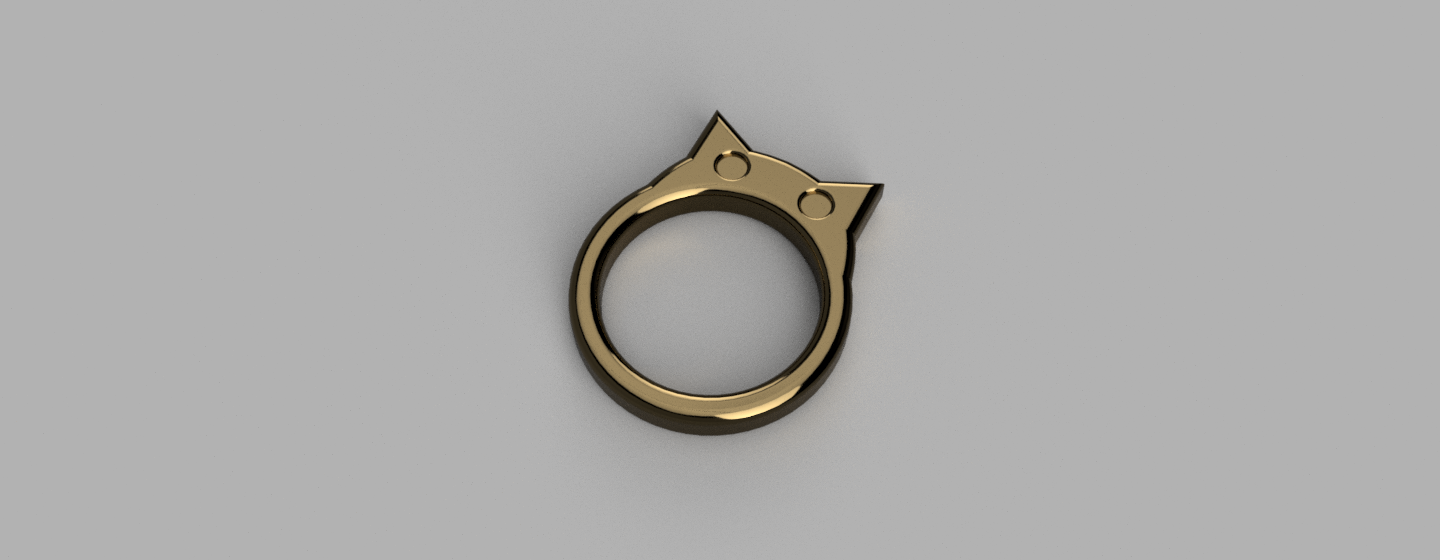 Cat ring for kids por Triangulate 3D | Descargar modelo STL gratuito ...