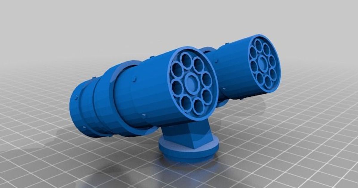 Platform for Rocket Pod by hszer0 | Download free STL model ...
