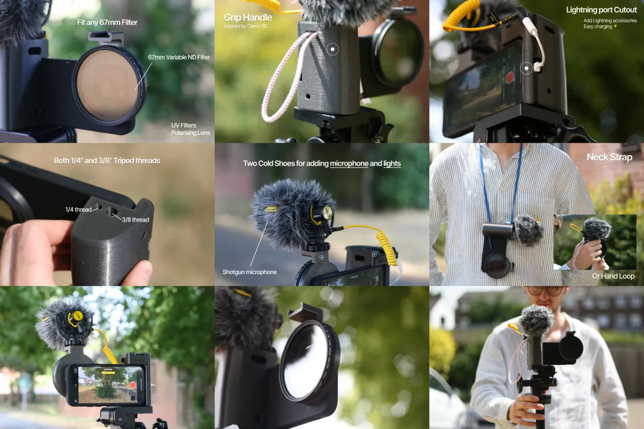 iPhone DSLR Camera Rig by samlovecroc | Download free STL model ...