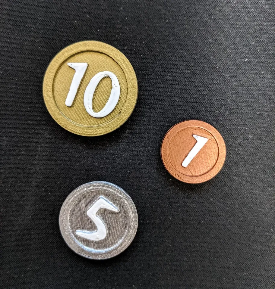 Machi Koro coins replica by 3D LEE | Download free STL model ...