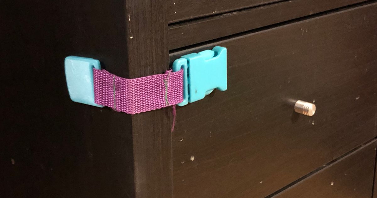 Nylon Child Safety Lock (for use with command strips) by RedFrez ...