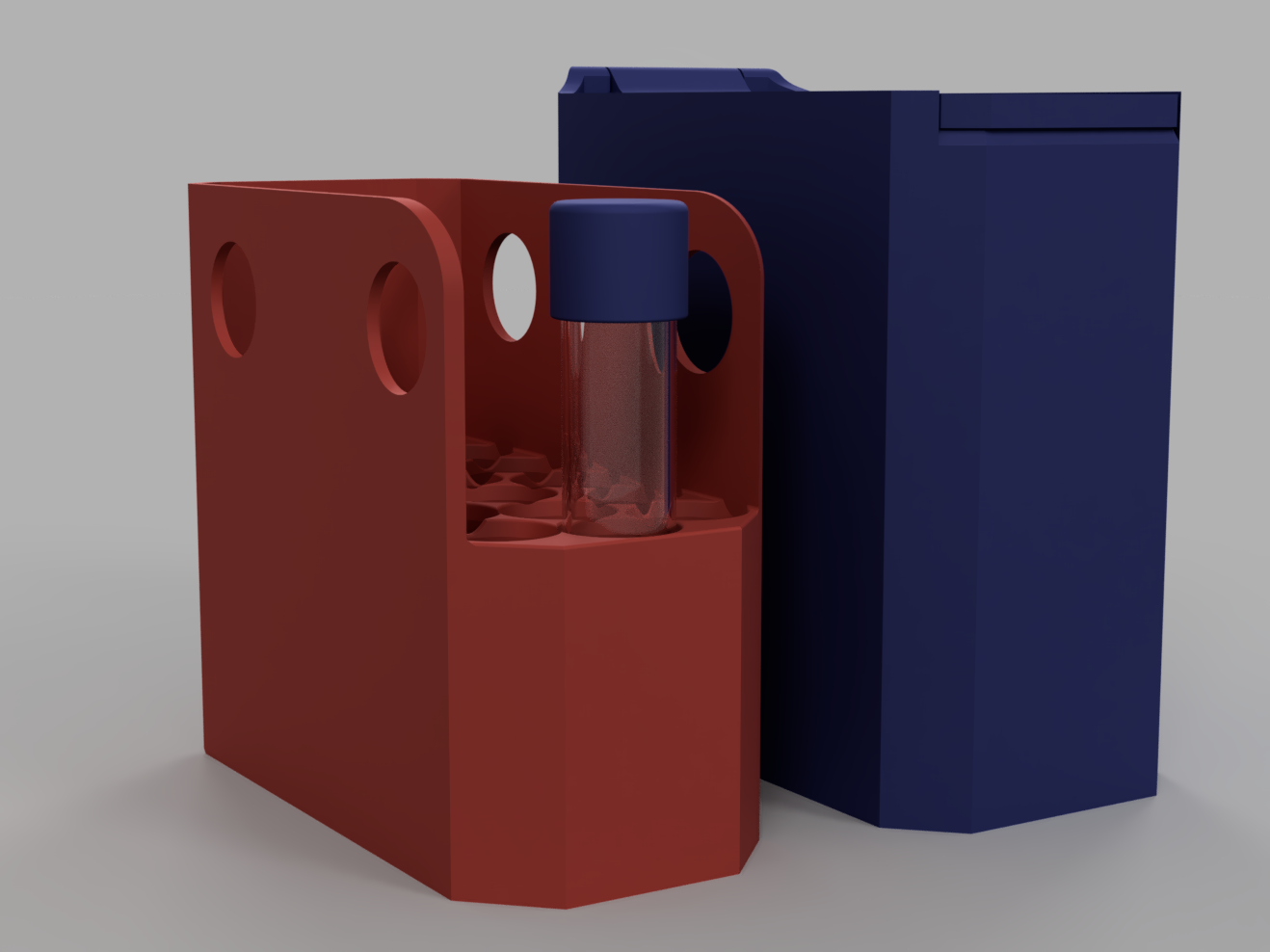 Test Tube Box and Carrier by RedFrez | Download free STL model ...