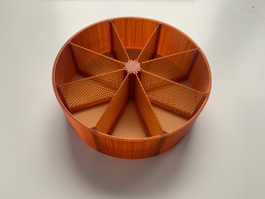 Sieve with adjustable compartments by Maeshmaker | Download free STL ...