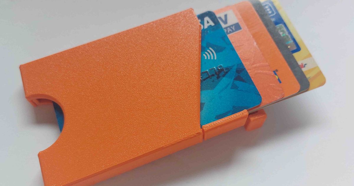 Improved credit card wallet (easy print) by i6o6 | Download free STL ...