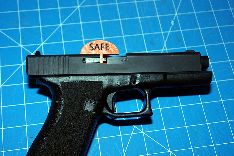Chamber Flag / 9mm / Half-Moon (v2) by BurgessG | Download free STL ...