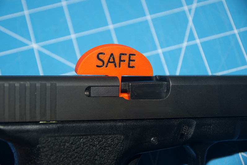 Chamber Flag / 9mm / Half-Moon (v2) by BurgessG | Download free STL ...
