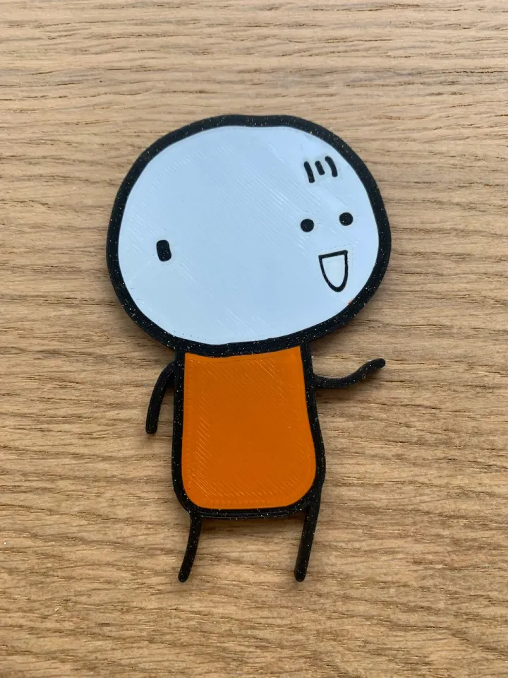 Stick figure character magnet by Dmytro Panin | Download free STL model ...