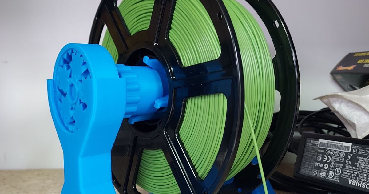 Fully 3D Printed Adjustable Spool Holder by WhiteLightning013 ...