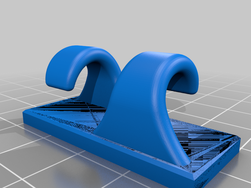 Gancho doble para cables by jcarlosx69 | Download free STL model ...