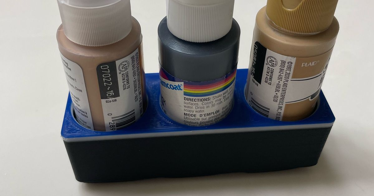 Gridfinity Acrylic Paint Holder by Boone | Download free STL model ...