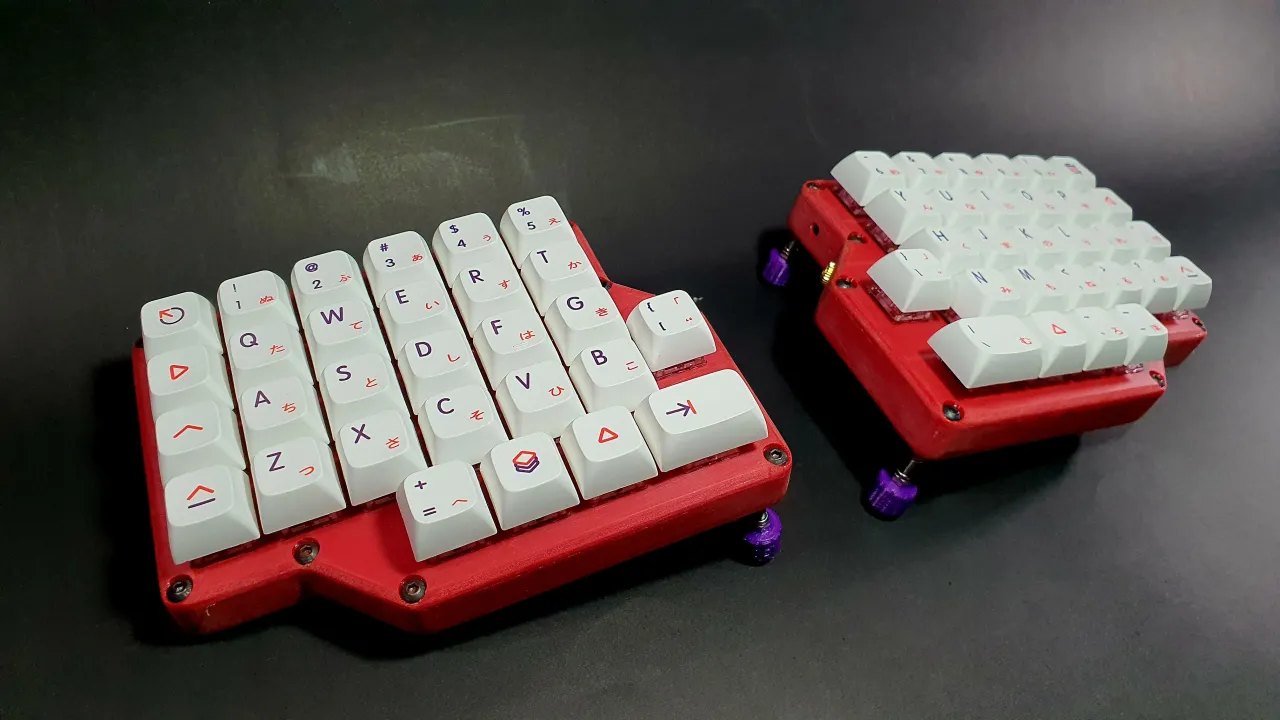 The Ortholily. A 3D-Printed Split Ortholinear Mechanical Keyboard by ...