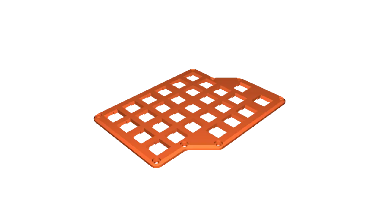 The Ortholily. A 3D-Printed Split Ortholinear Mechanical Keyboard by ...