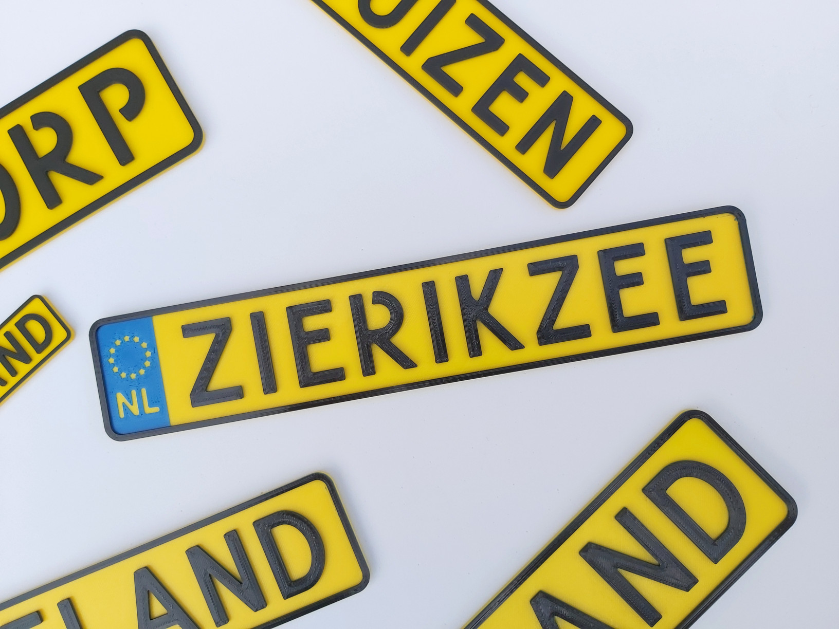 Kentekenplaat sleutelhanger / Dutch License Plate Key Chain (OpenSCAD ...