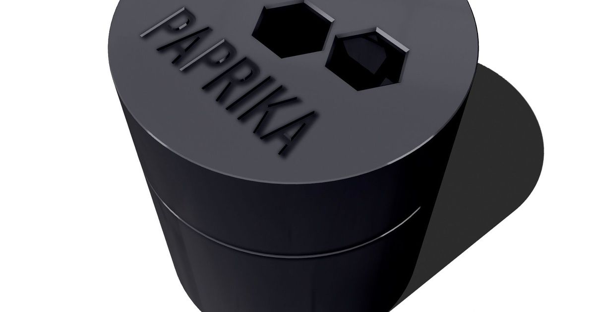 Spice container-paprika by G.design | Download free STL model ...