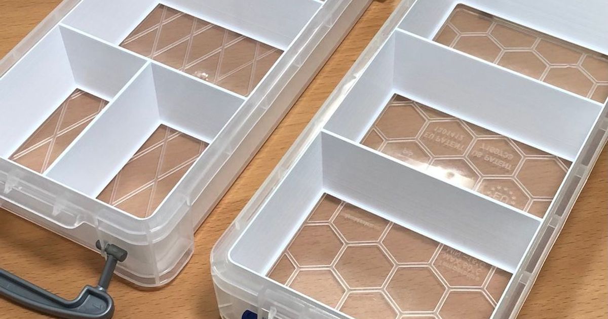 Pencil Box Dividers (Fast Vase Mode) by MMCC Designs | Download free ...