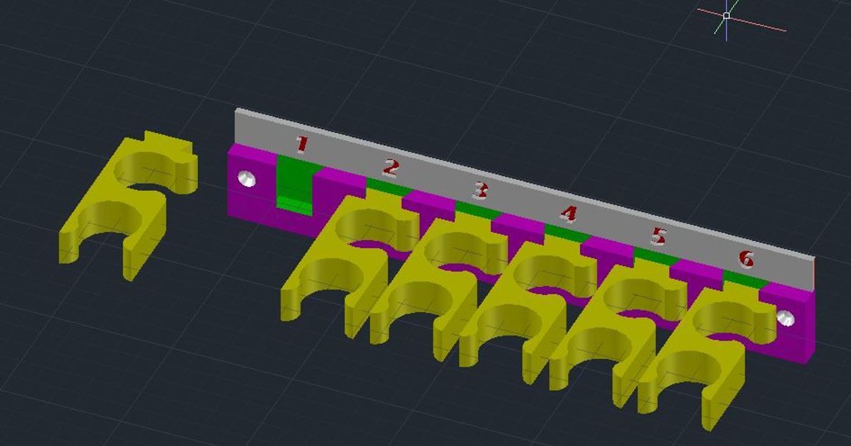 wall hanger for 25mm by tom | Download free STL model | Printables.com