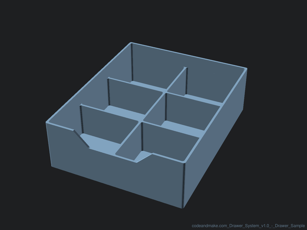 Fully Customizable Drawer System by Code and Make | Download free STL ... Fully Customizable Drawer System by Code and Make | Download free STL ...