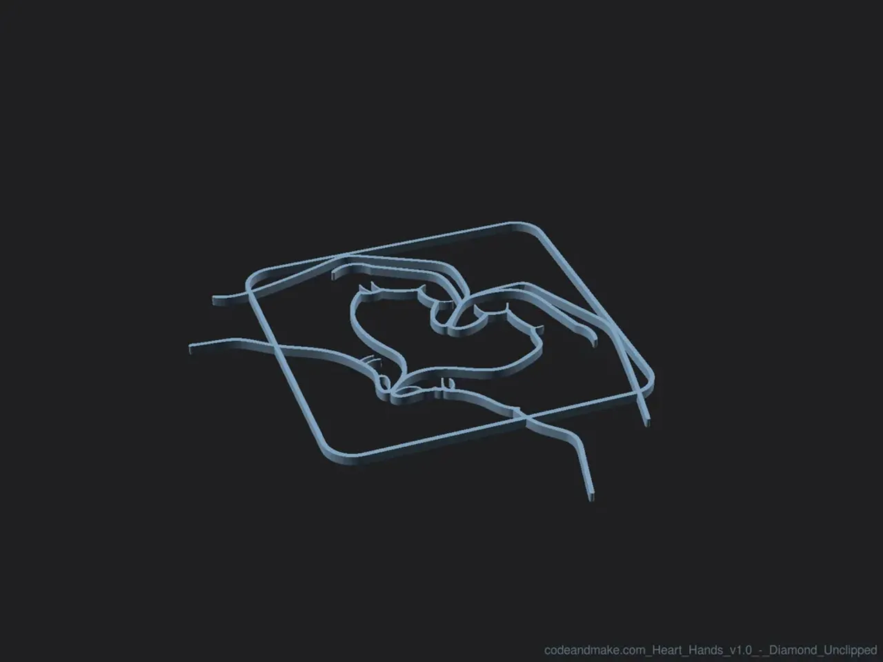 Heart Hands by Code and Make | Download free STL model | Printables.com
