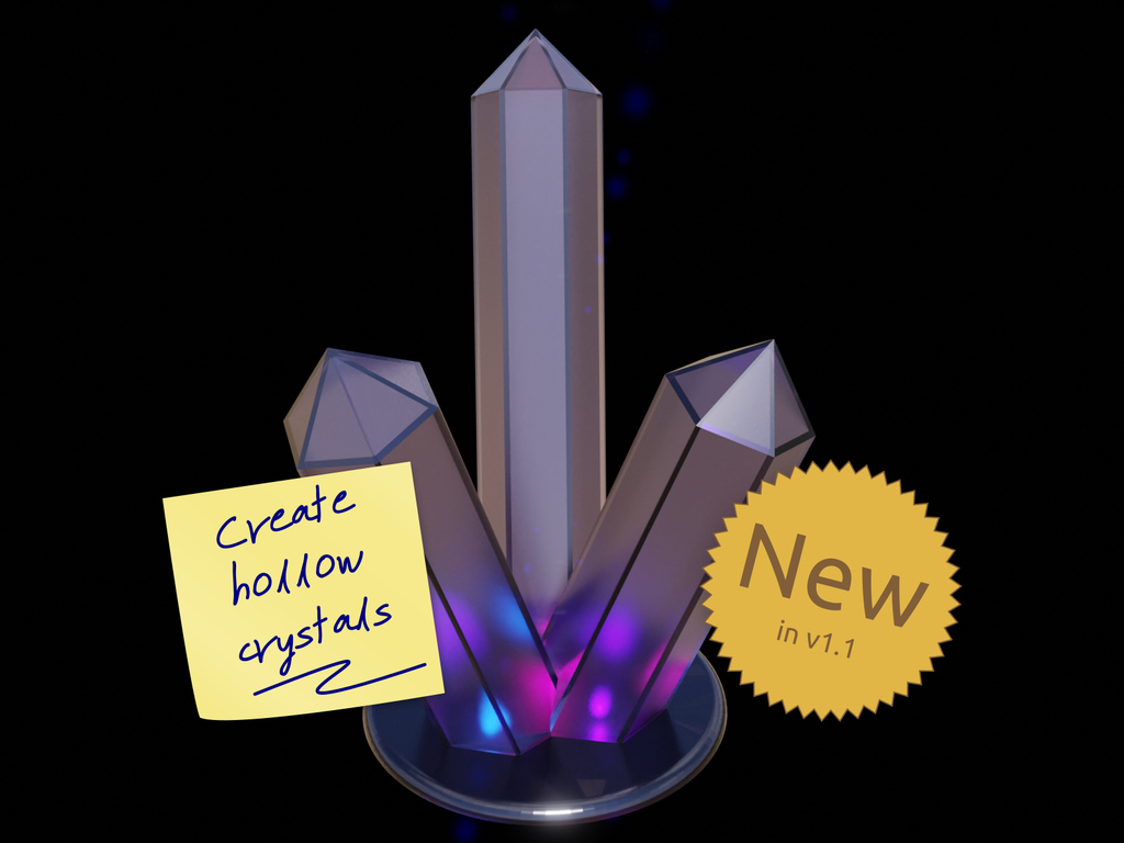 Crystal Generator by Code and Make | Download free STL model | Printables.com