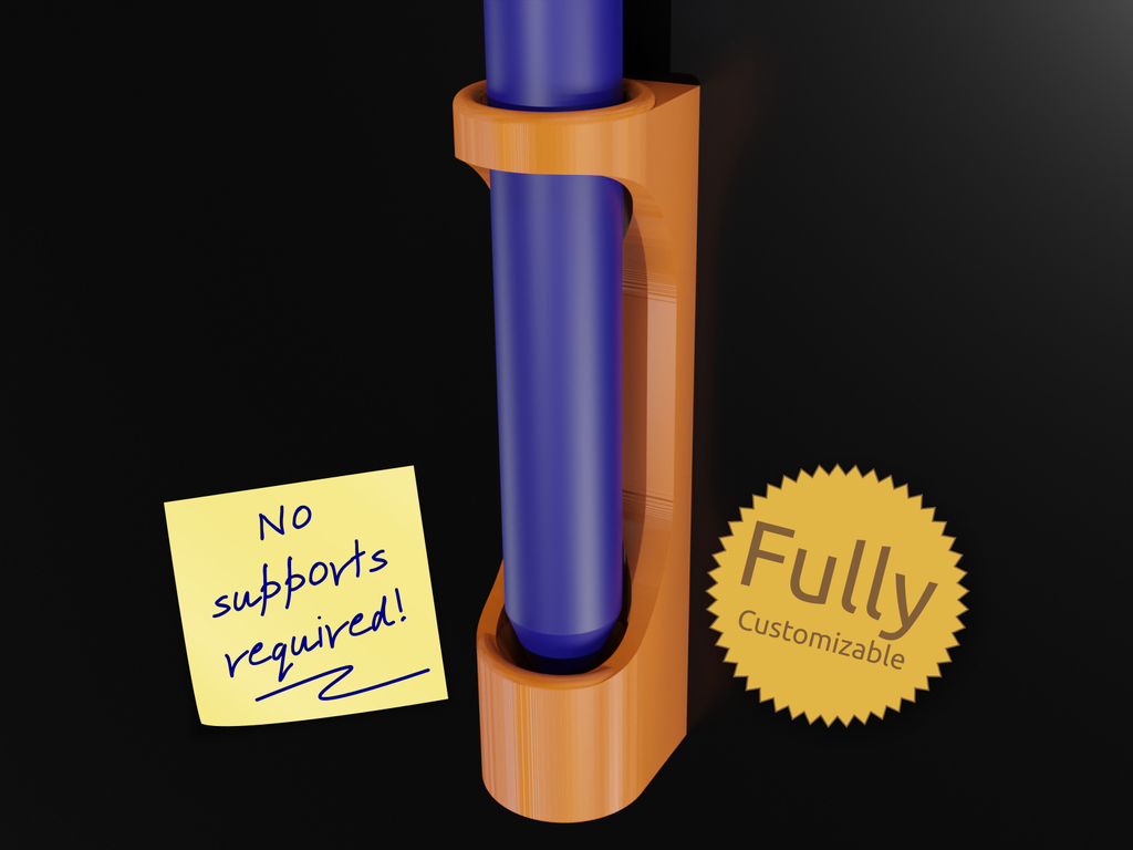Fully Customizable Pen Holder Fridge Magnet by Code and Make | Download ...