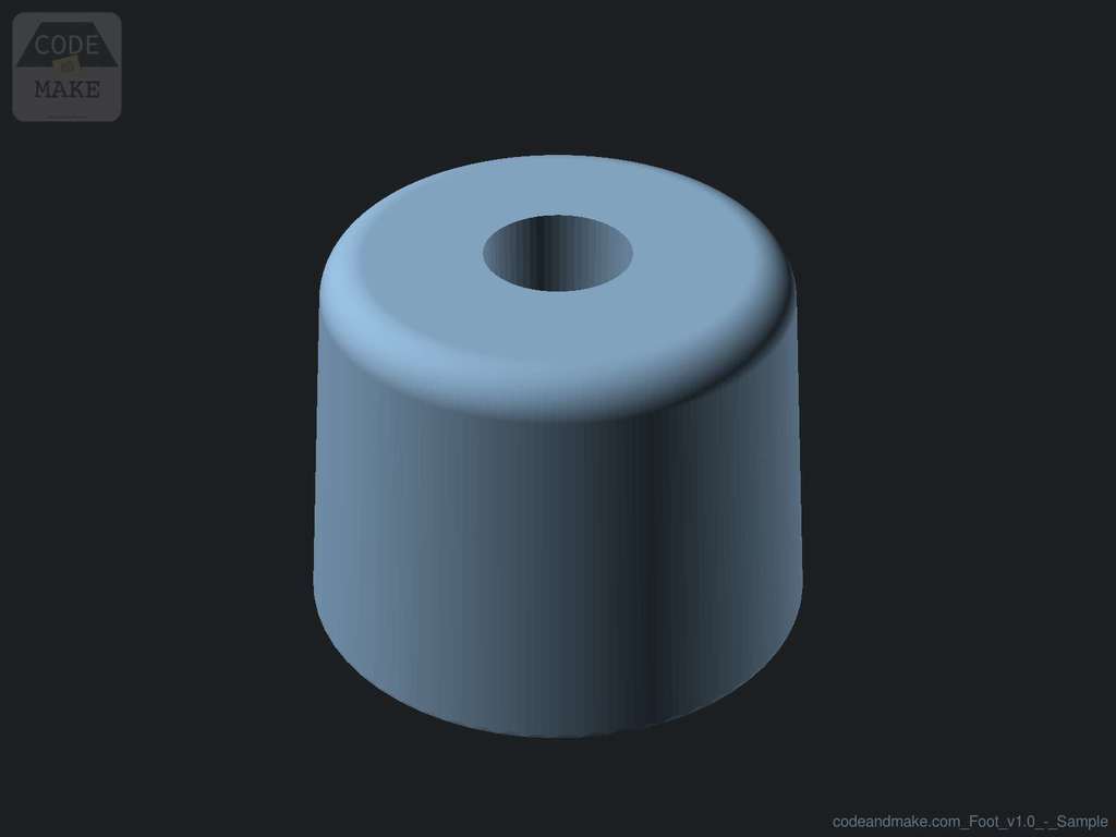 Fully Customizable Foot by Code and Make | Download free STL model ...