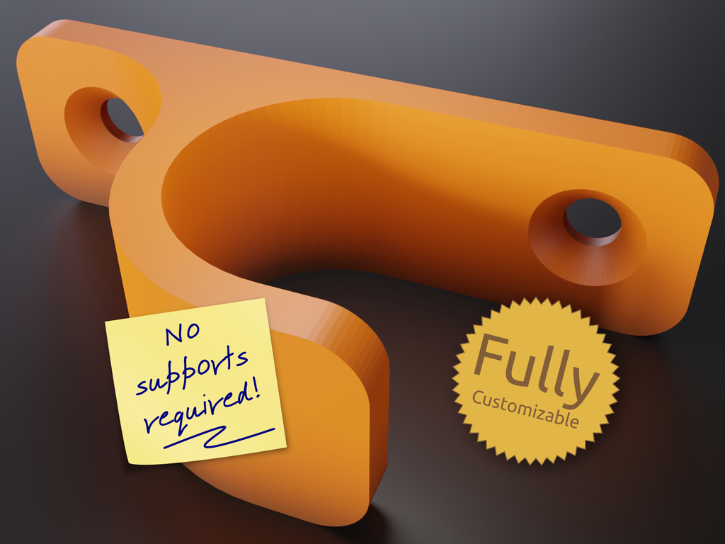 Fully Customizable Hook by Code and Make | Download free STL model ...