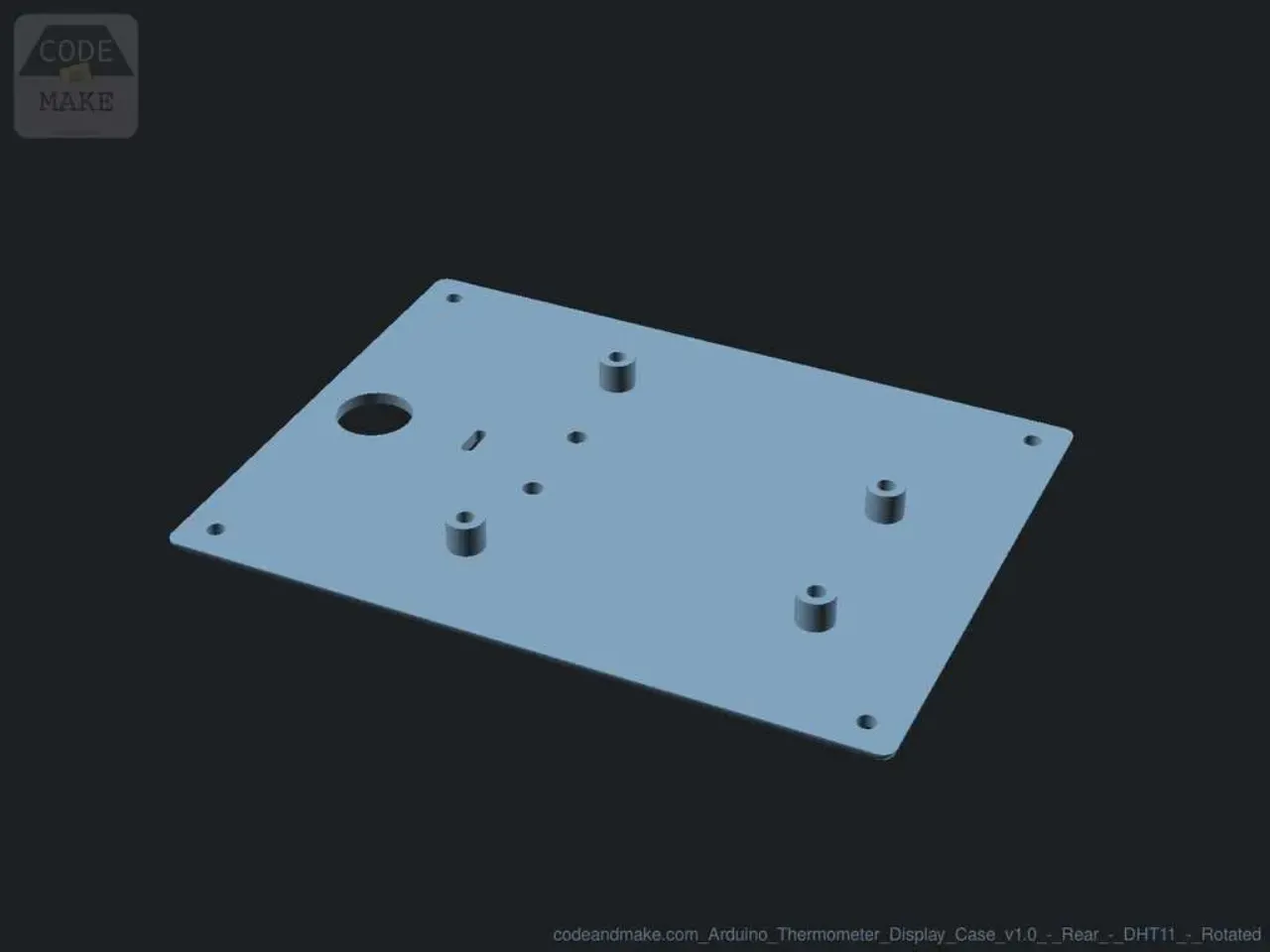 Arduino Thermometer Display by Code and Make | Download free STL model | Printables.com