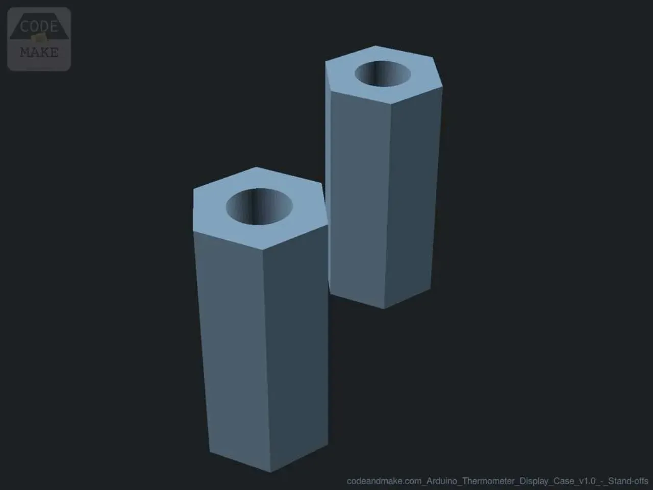 Arduino Thermometer Display by Code and Make | Download free STL model | Printables.com