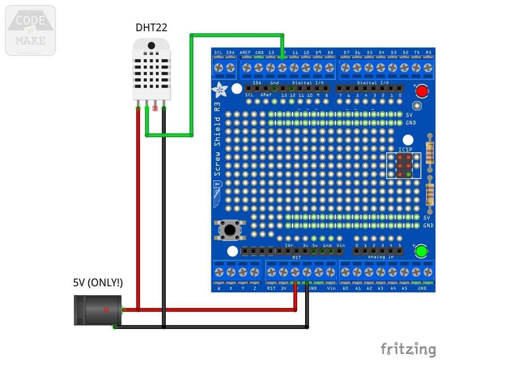 Arduino Thermometer Display by Code and Make | Download free STL model ...