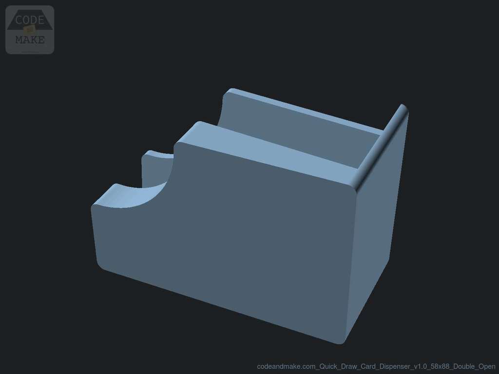 Quick Draw Card Dispenser - Fully Customizable Deck Holder or Caddy for ...