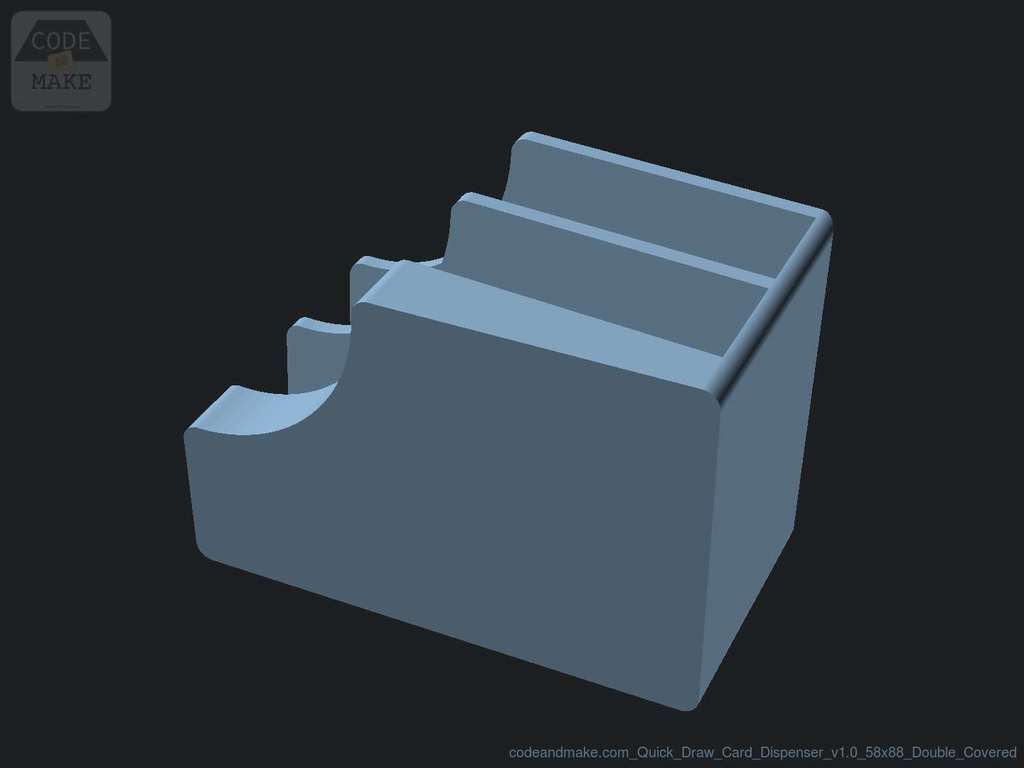 Quick Draw Card Dispenser - Fully Customizable Deck Holder or Caddy for ...