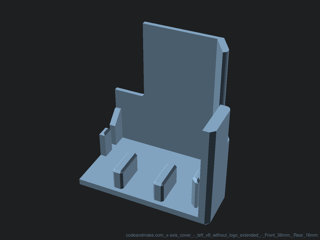 Sidewinder X1 V4 - Left X-Axis Cover by Code and Make | Download free ...