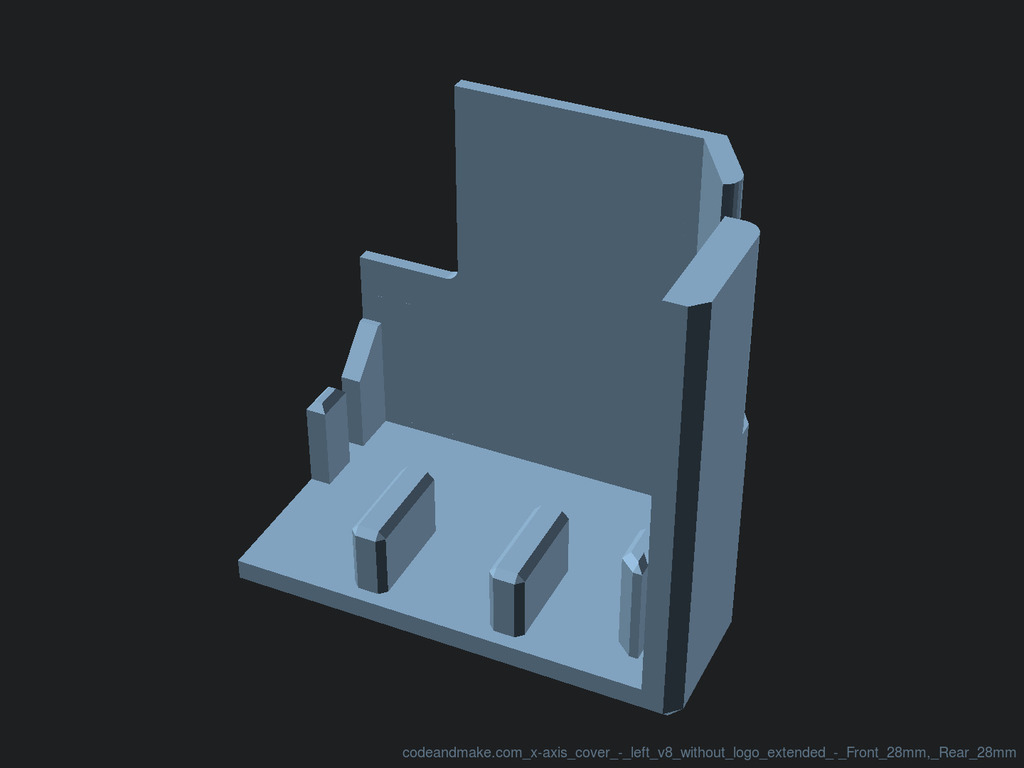 Sidewinder X1 V4 - Left X-Axis Cover by Code and Make | Download free ...