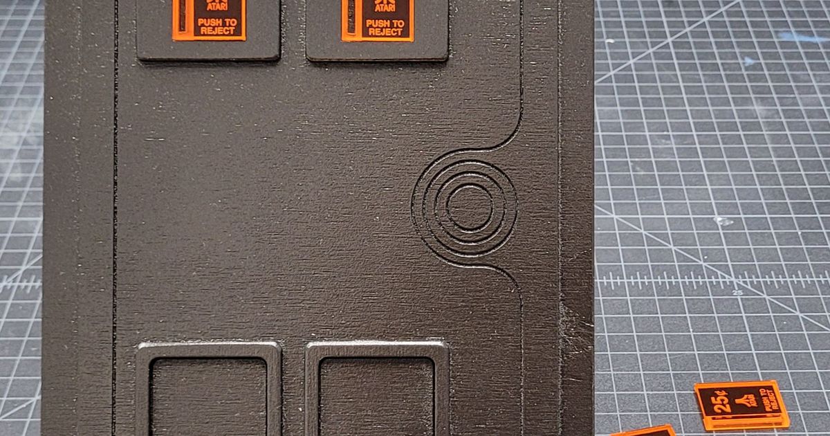 Fake Arcade Coin Door Laser Cutter Project od autora ...