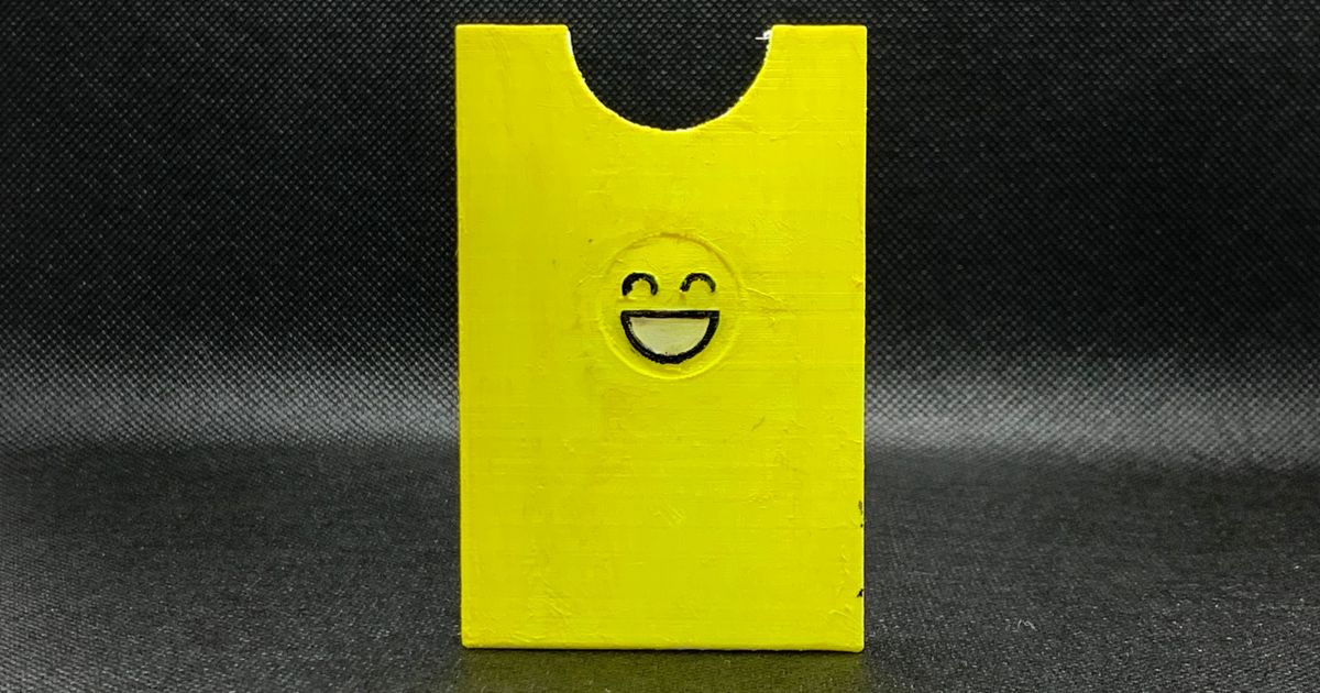 Happy Wallet (Easy Print) by Fishbot | Download free STL model ...