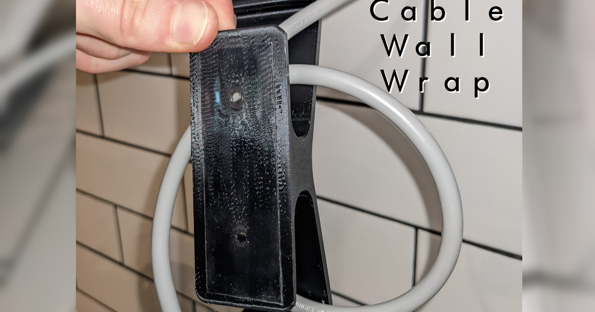 Wall Cable Wrap by SteveW91 | Download free STL model | Printables.com