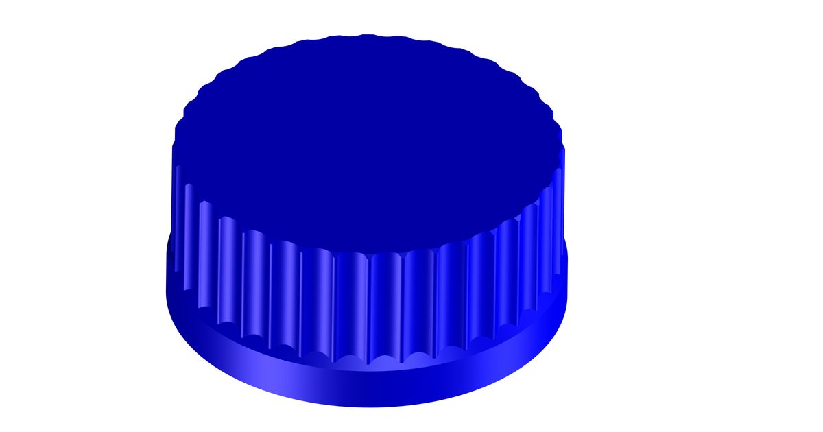 Cap for Schott bottle with GLS 80 thread by CAD-Guy | Download free STL ...