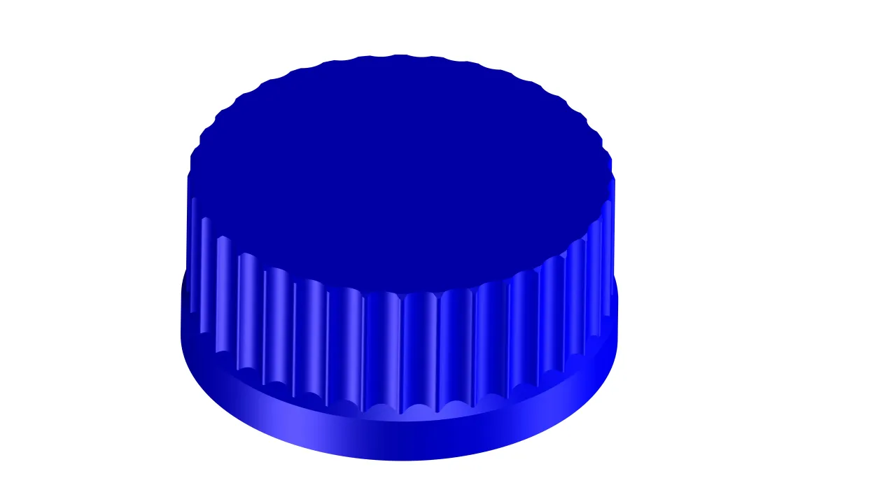Cap for Schott bottle with GLS 80 thread by CAD-Guy | Download free STL ...
