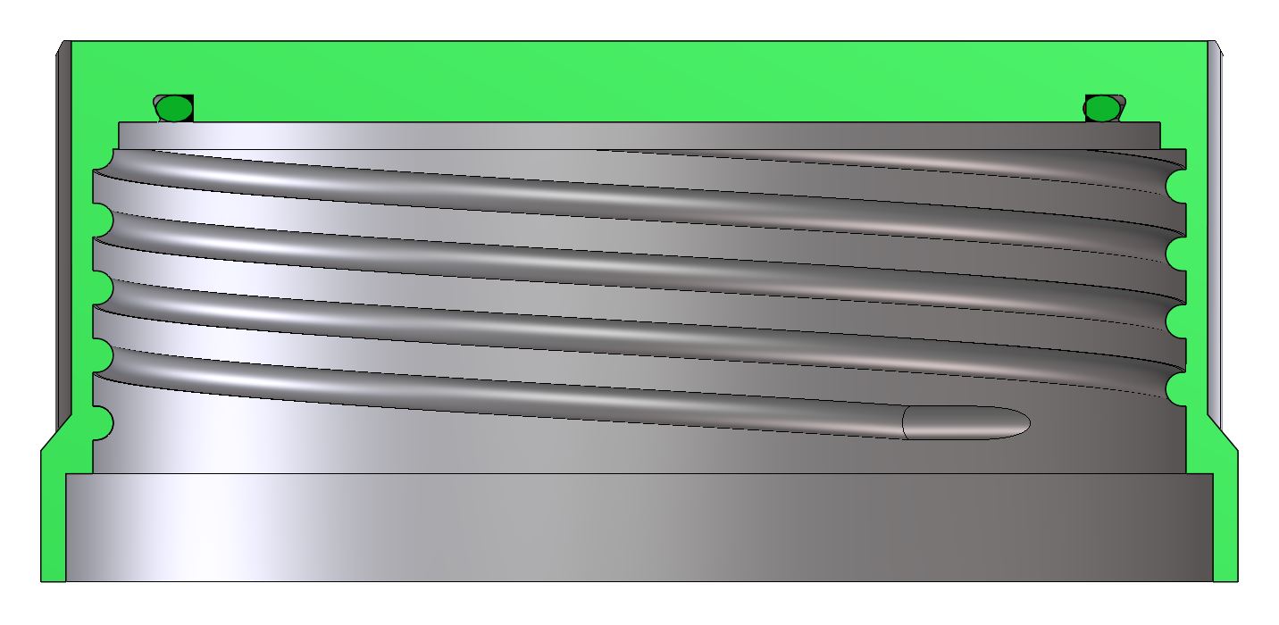 Cap for Schott bottle with GLS 80 thread by CAD-Guy | Download free STL ...