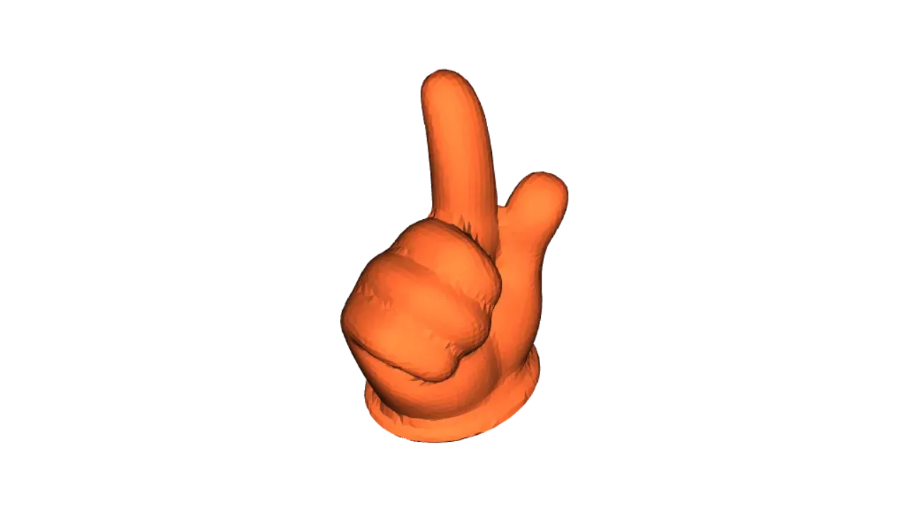Pointing Finger Wand by Cats | Download free STL model | Printables.com