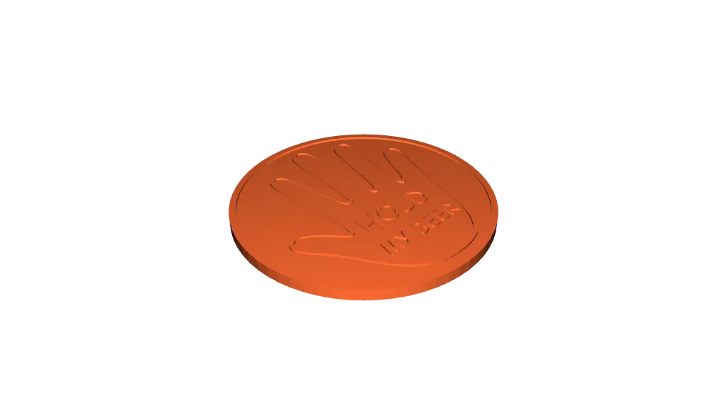Beer Coaster by rreibel | Download free STL model | Printables.com