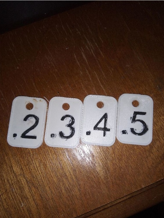 Installed Nozzle Indicator Tags by Timid Possum | Download free STL ...