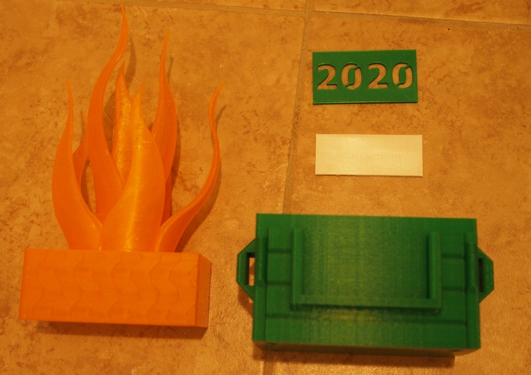 Dumpster Fire with Sign by Access | Download free STL model ...