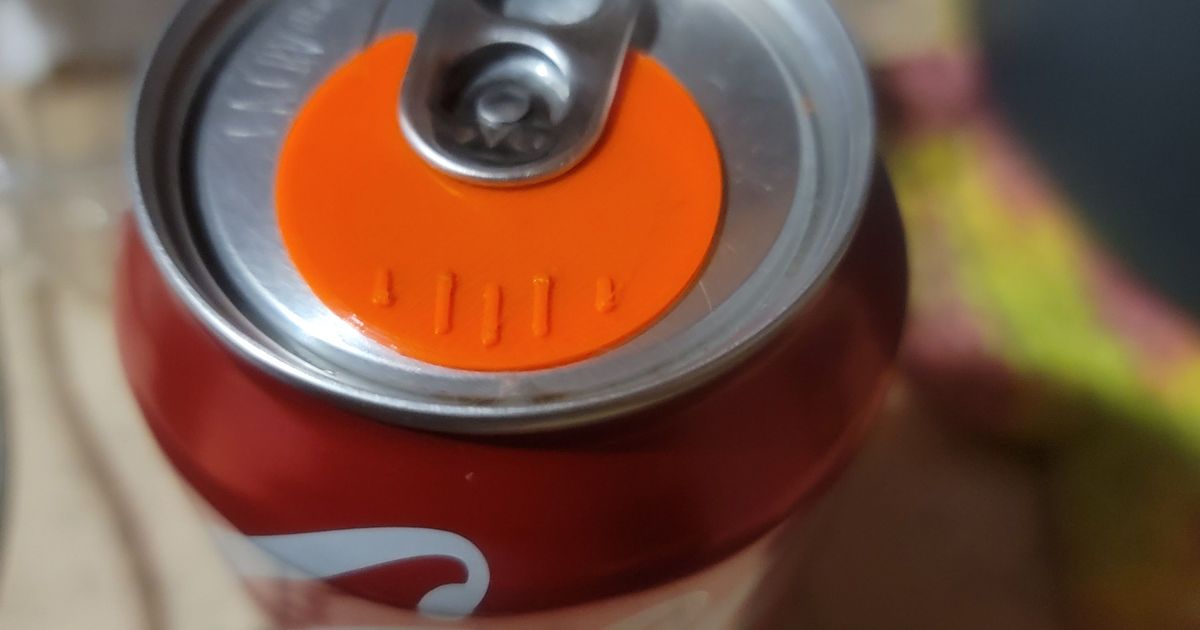 pop cap soda top by Jordon's 3D Printing and Design | Download free STL ...