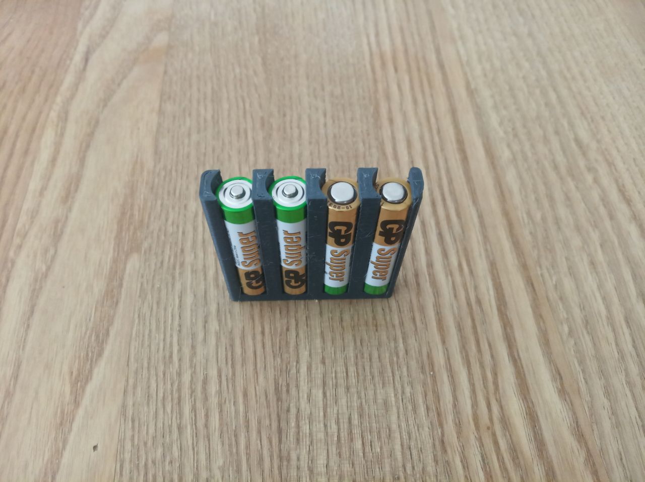 AA - AAA battery simple BOX - holder for 4, 6, 8, 10, 12 pcs by JiK ...