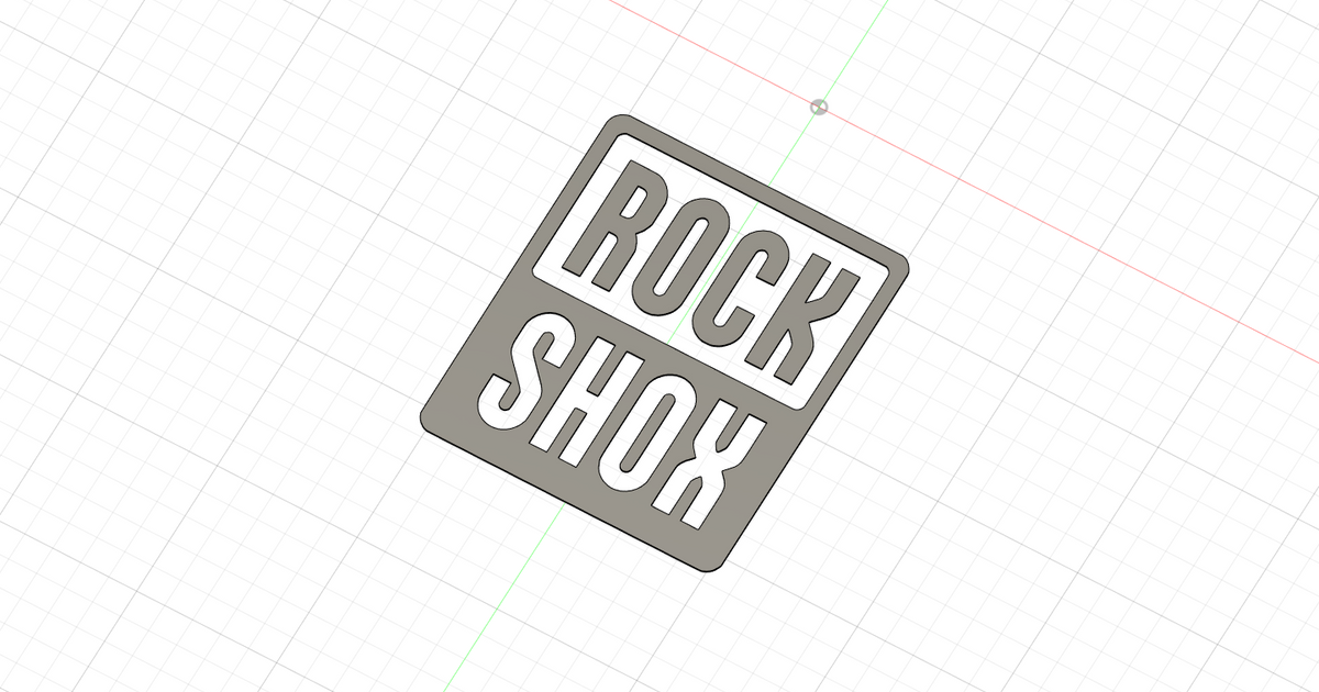RockShox (Rock Shox) Logo by Christkind53 | Download free STL model ...