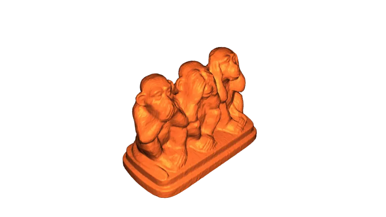 Three Wise Monkeys by Michiel | Download free STL model | Printables.com